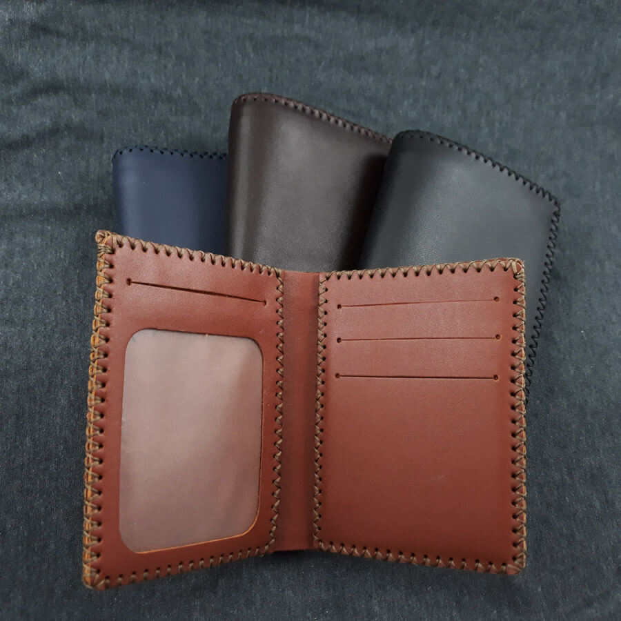 Ví da bò handmade cao cấp FREE khắc tên, chữ theo yêu cầu